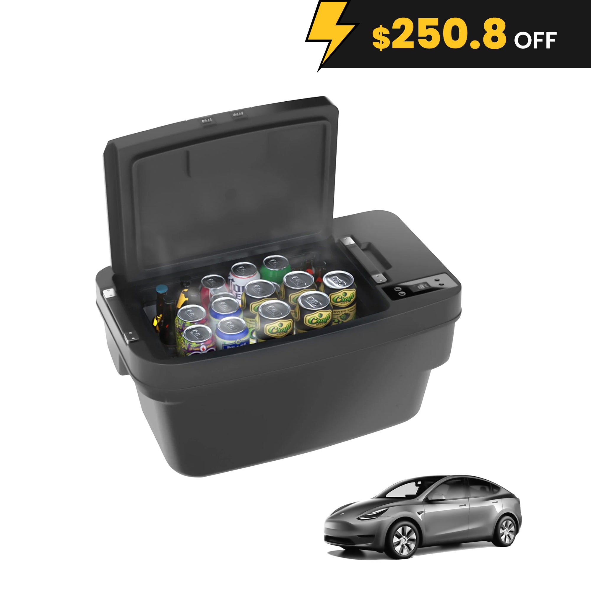 The Tesla Fridge - 35L Portable Freezer for Model Y Sub Trunk ...